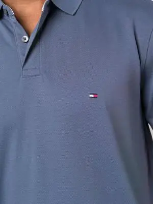Tommy Hilfiger Embroidered Logo Polo Shirt - Blue