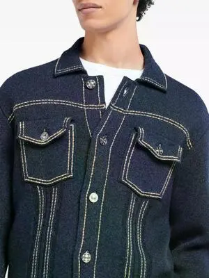 BARRIE Knitted Denim Jacket