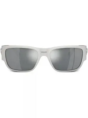 Versace Medusa Rectangle Sunglasses - Silver
