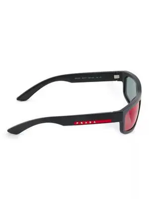 Prada Linea Rossa Rectangle Sunglasses - Black