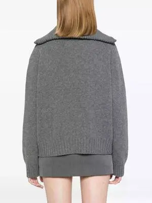 Plan C Mélange Wool-cashmere Sweater - Grey