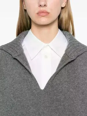 Plan C Mélange Wool-cashmere Sweater - Grey