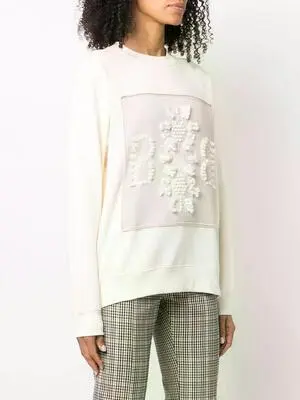 BARRIE B-logo Sweatshirt - Neutrals