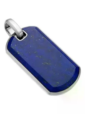 David Yurman Sterling Lapis Lazuli Chevron Tag