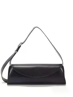 JIL SANDER Leather Shoulder Bag - Black