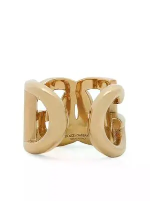 Dolce & Gabbana Logo-plaque Engraved Ring