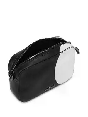 Moschino Colour-blocked Leather Shoulder Bag