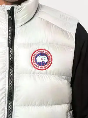 Canada Goose Crofton Logo-patch Padded Gilet - Silver
