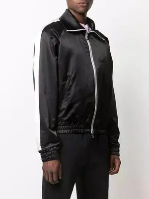 Amiri Zip-up Satin Track Jacket - Black