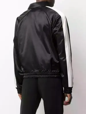 Amiri Zip-up Satin Track Jacket - Black