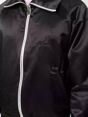 Amiri Zip-up Satin Track Jacket - Black