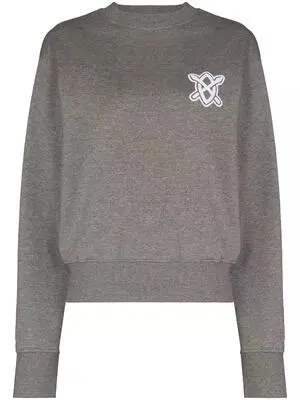 DAILY PAPER Hovvie Logo-embroidered Sweatshirt - Grey