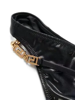Versace Greca-detailed Layered Bikini Bottom