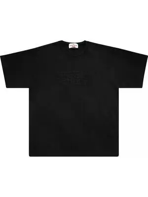 Supreme X Stone Island Embroidered-logo T-shirt