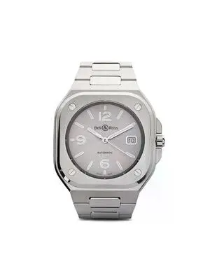 BELL & ROSS Br 05 Grey Steel 40mm Timepiece - Silver