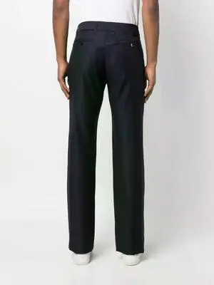 Etro Striped Wool Trousers - Blue