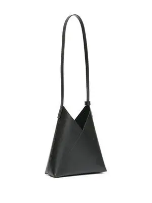 MAISON MARGIELA Fortune Cookie Leather Shoulder Bag - Black