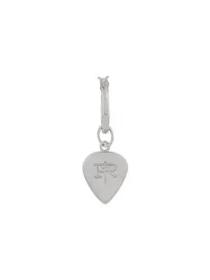 TRUE ROCKS Mini Plectrum Hoop Earring - Silver