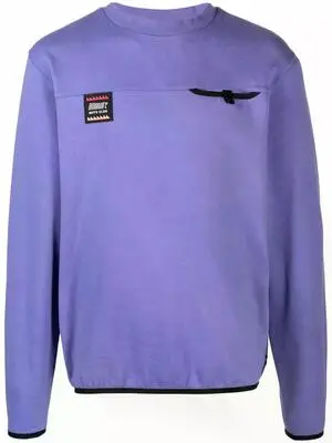 BILLIONAIRE BOYS CLUB Graphic Print Cotton Jumper - Purple