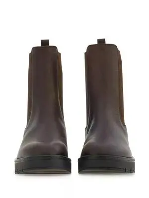 FERRAGAMO Leather Chelsea Boots