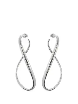 DINNY HALL Wave Xl Hoop Earrings - Silver