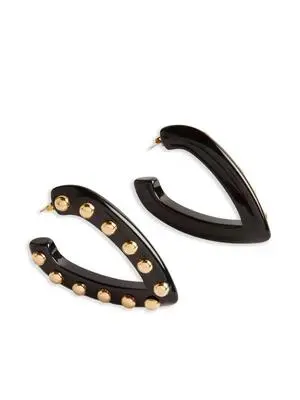 La DoubleJ Dew Earrings - Black