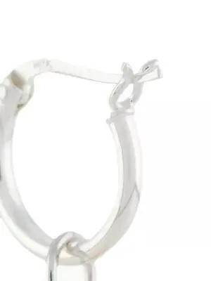 TRUE ROCKS Anchor Hoop Earring - Silver