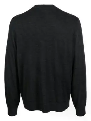 Theory Crew-neck Pullover Jumper - Grey