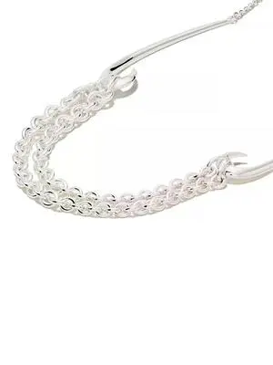 SHAUN LEANE Multi Hook Necklace - Silver