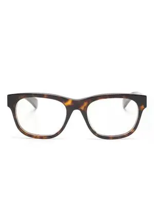 Gucci Square-Frame Glasses Brown