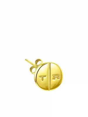 TRUE ROCKS Round Pill Stud Earring - Gold