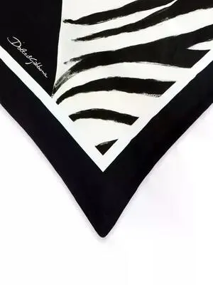 Dolce & Gabbana Zebra-print Square Cushion