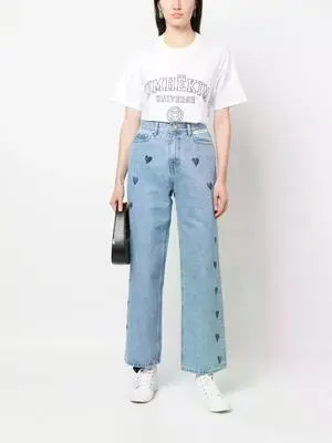 KIMHEKIM Heart-print Flared Jeans