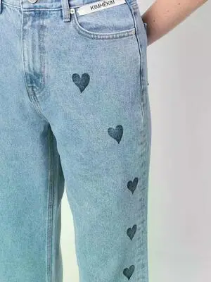 KIMHEKIM Heart-print Flared Jeans