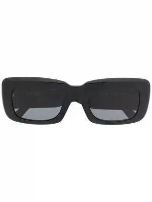 Linda Farrow X The Attico Marfa Square-frame Sunglasses - Black