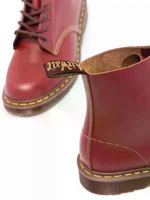 Dr. Martens Vintage 1460 Leather Ankle Boots - Red