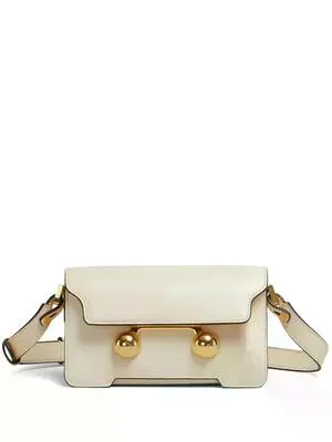 Marni Mini Trunkaroo Leather Shoulder Bag - Neutrals