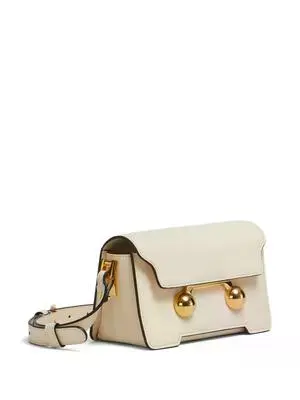 Marni Mini Trunkaroo Leather Shoulder Bag - Neutrals