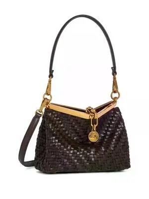 Etro Vela Woven Shoulder Bag - Brown