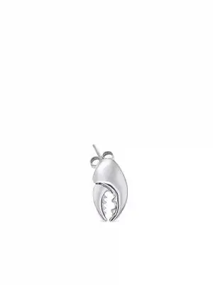 TRUE ROCKS Crab Claw Stud Earring - Silver