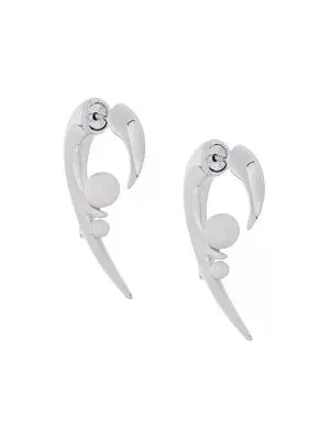 SHAUN LEANE Cherry Blossom Pearl Earrings - Silver