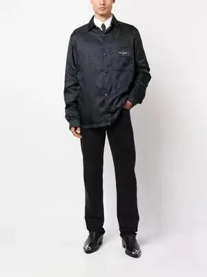 Balmain Monogram Graphic Print Overshirt