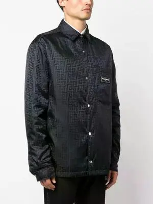 Balmain Monogram Graphic Print Overshirt