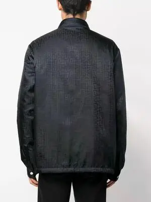 Balmain Monogram Graphic Print Overshirt