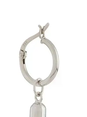 TRUE ROCKS Pill Hoop Earring - Silver