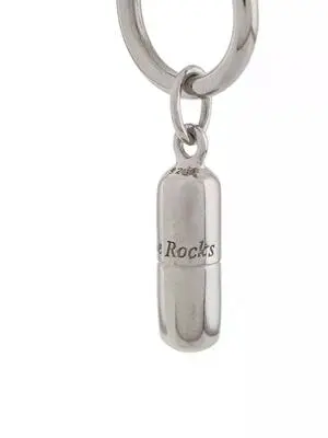 TRUE ROCKS Pill Hoop Earring - Silver
