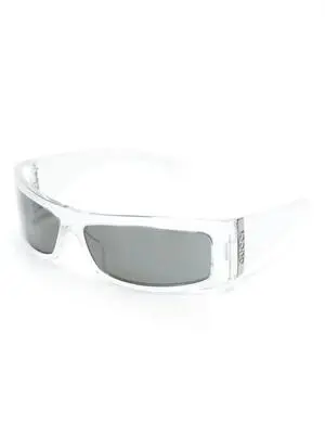Gucci Logo-plaque Rectangle-frame Sunglasses