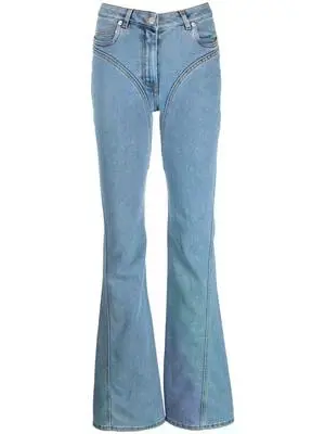 MUGLER Seam-detail Flared Jeans