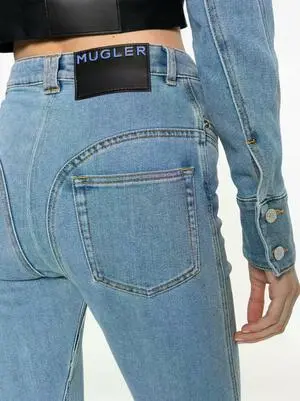 MUGLER Seam-detail Flared Jeans