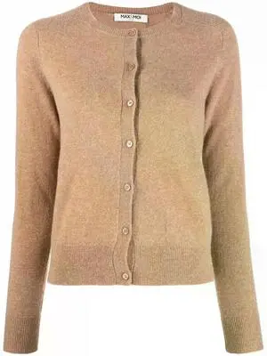 Max & Moi Crew-neck Cashmere Cardigan